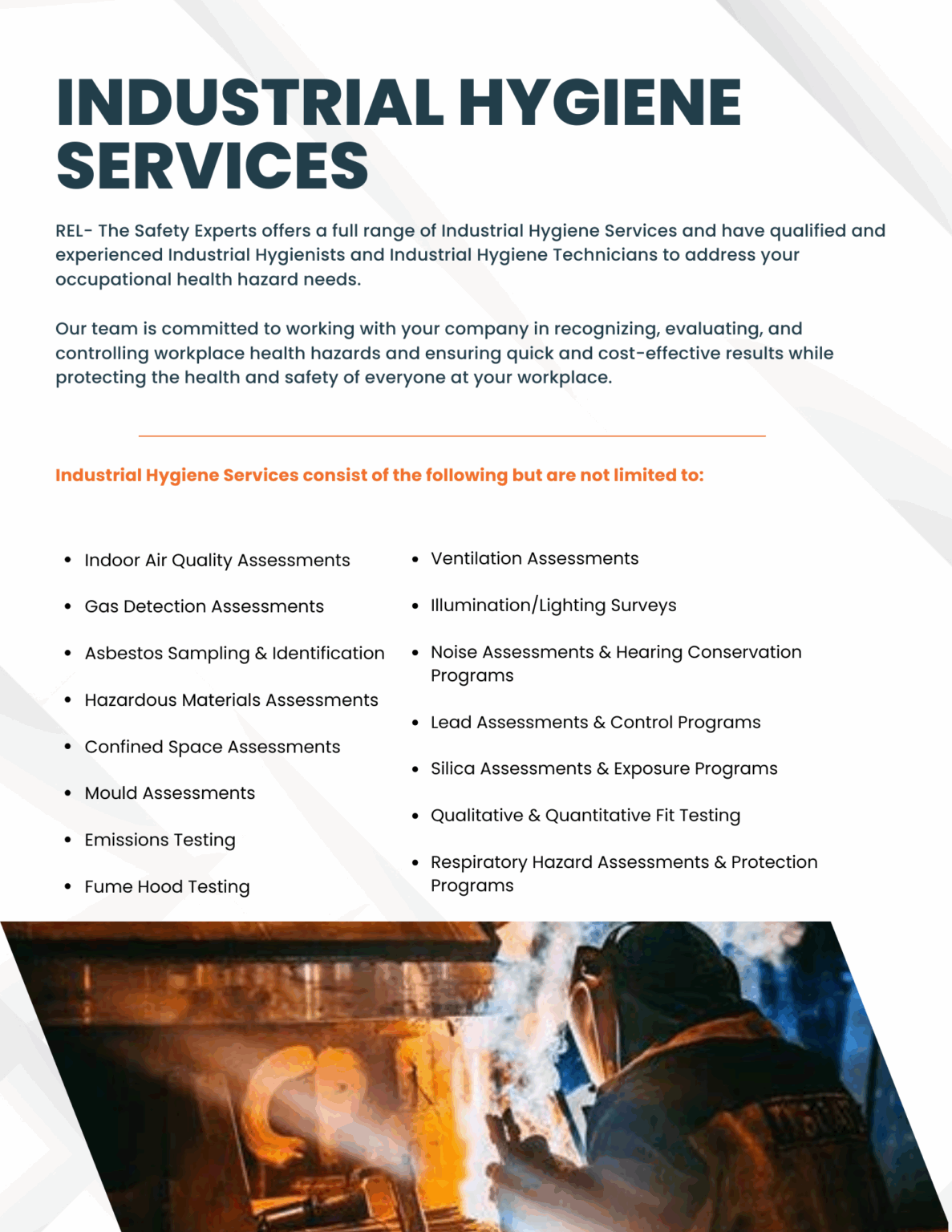 Industrial Hygiene Services | REL - Rogers Enterprises Ltd.
