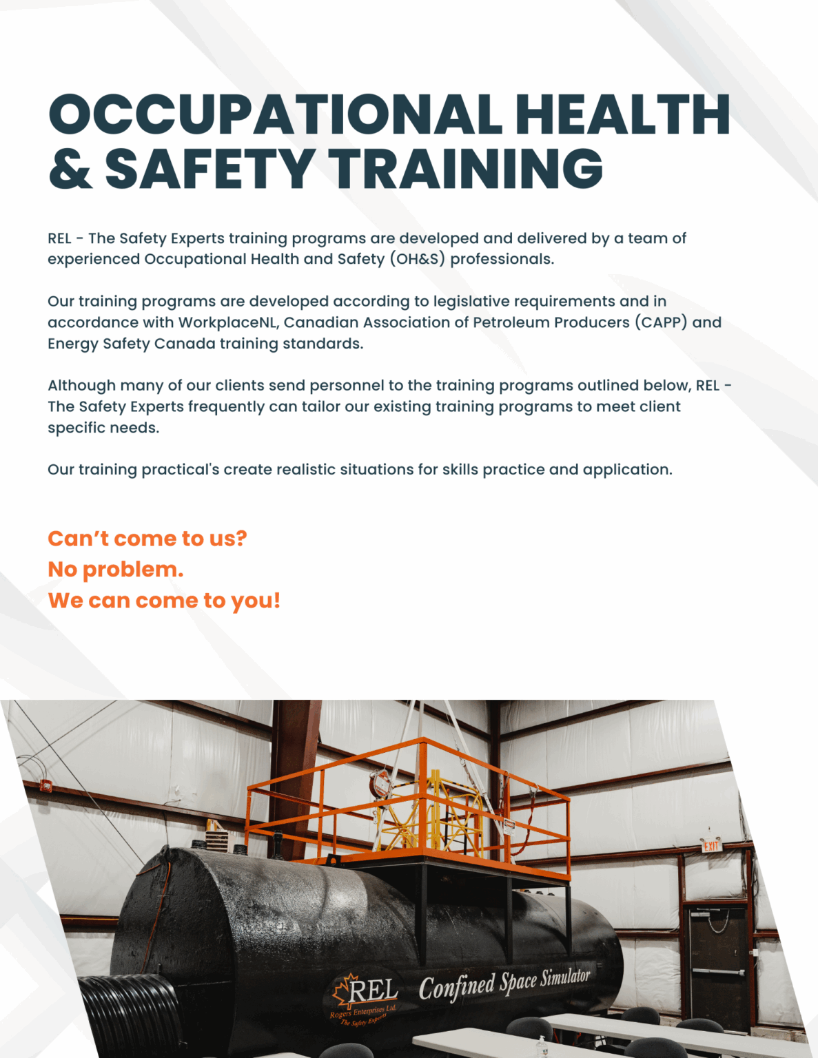 OH&S Training Services | REL - Rogers Enterprises Ltd.